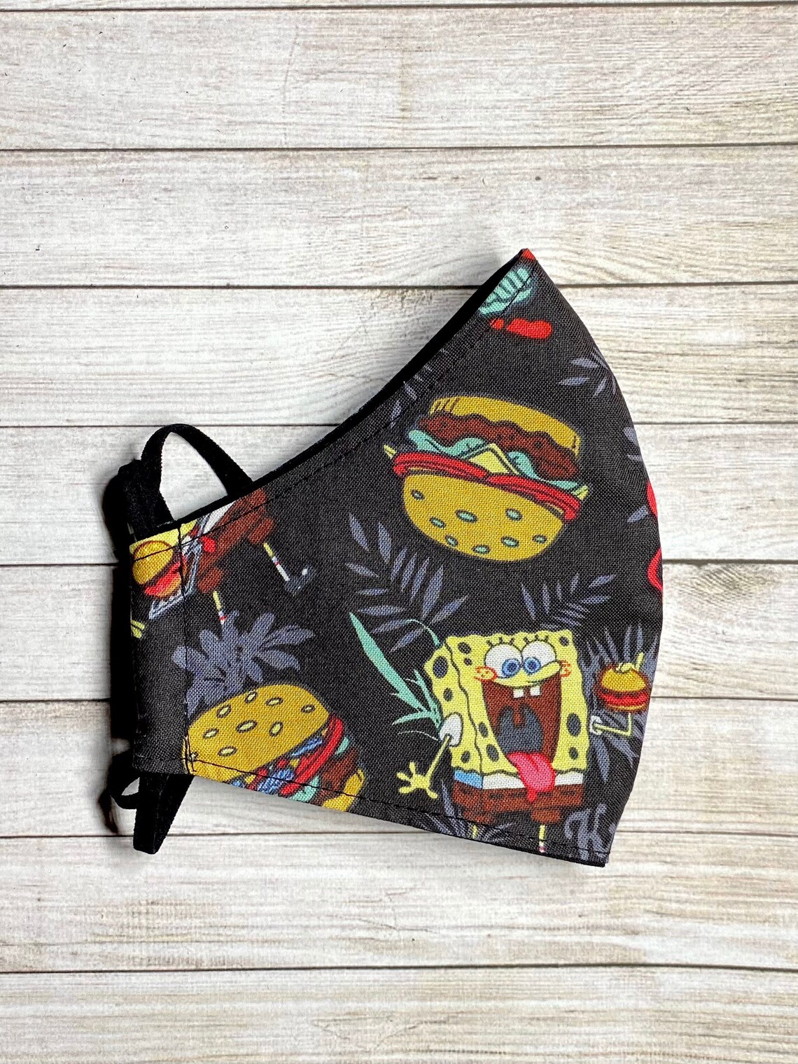 Handmade Spongebob Krabby Patties Face Mask High Quality | Etsy