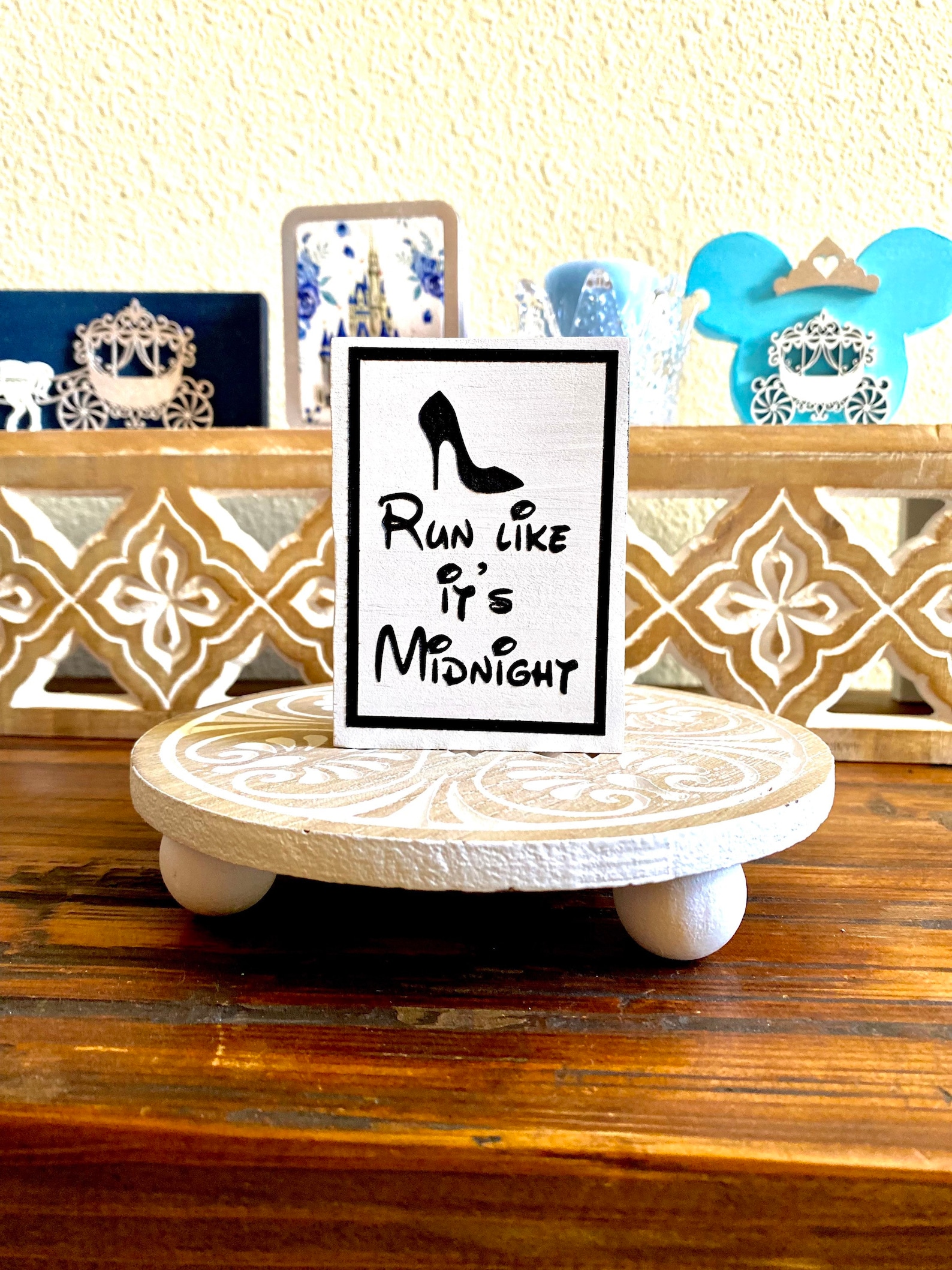 Cinderella Slipper Disney Tiered Tray Decor Disney Tiered | Etsy