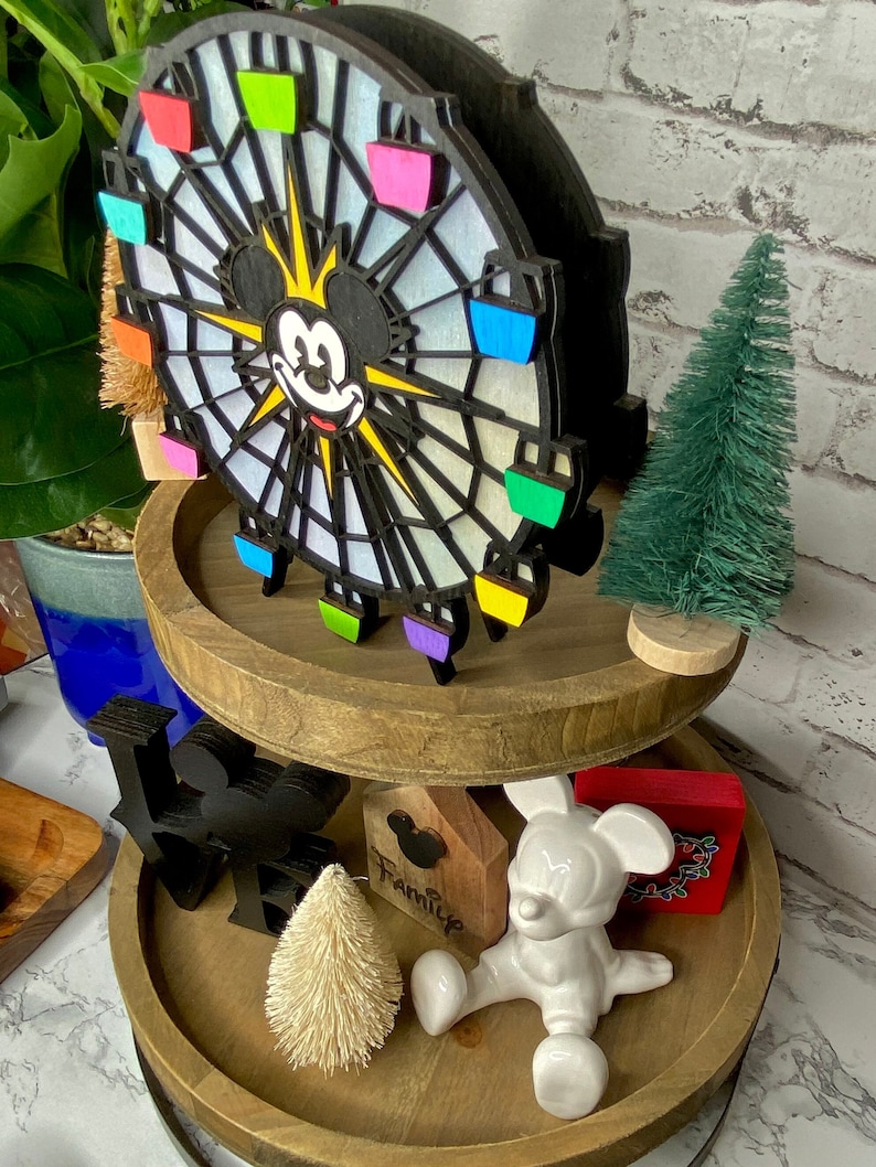 Disney California Adventure Mickeys Fun Wheel Tiered Tray - Etsy