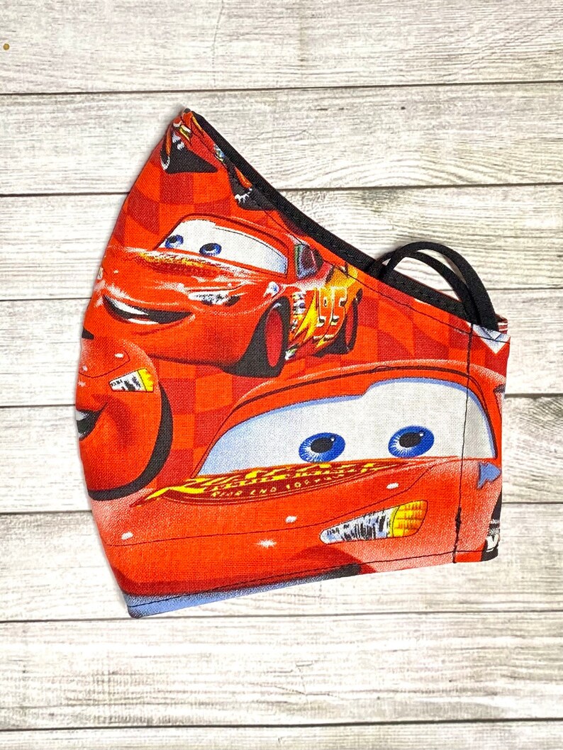 Disney Cars Face Mask Disney Mask Lightning McQueen Mask | Etsy