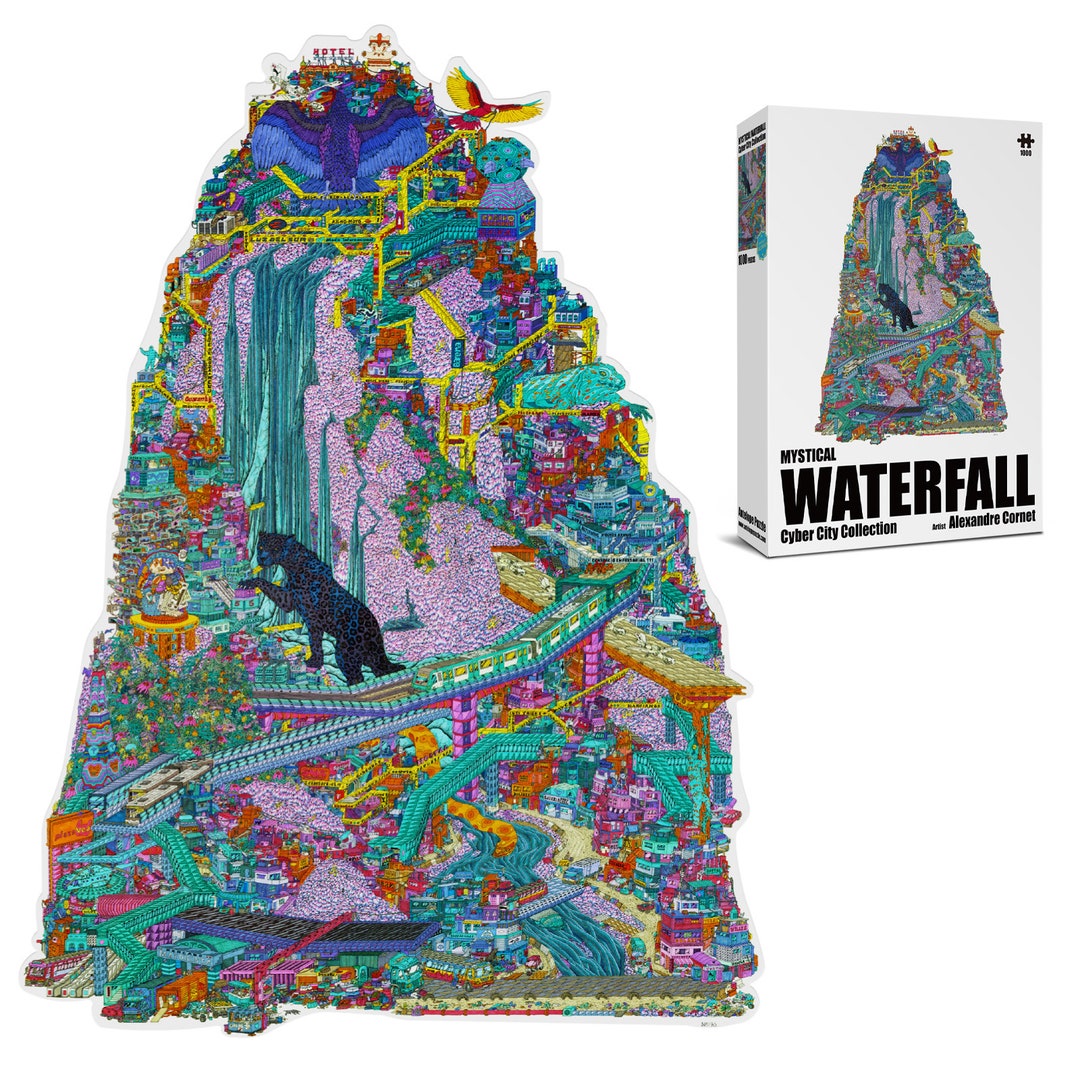 Antelope the Mystical Waterfall 1000 Piece Jigsaw Puzzle- Specially ...