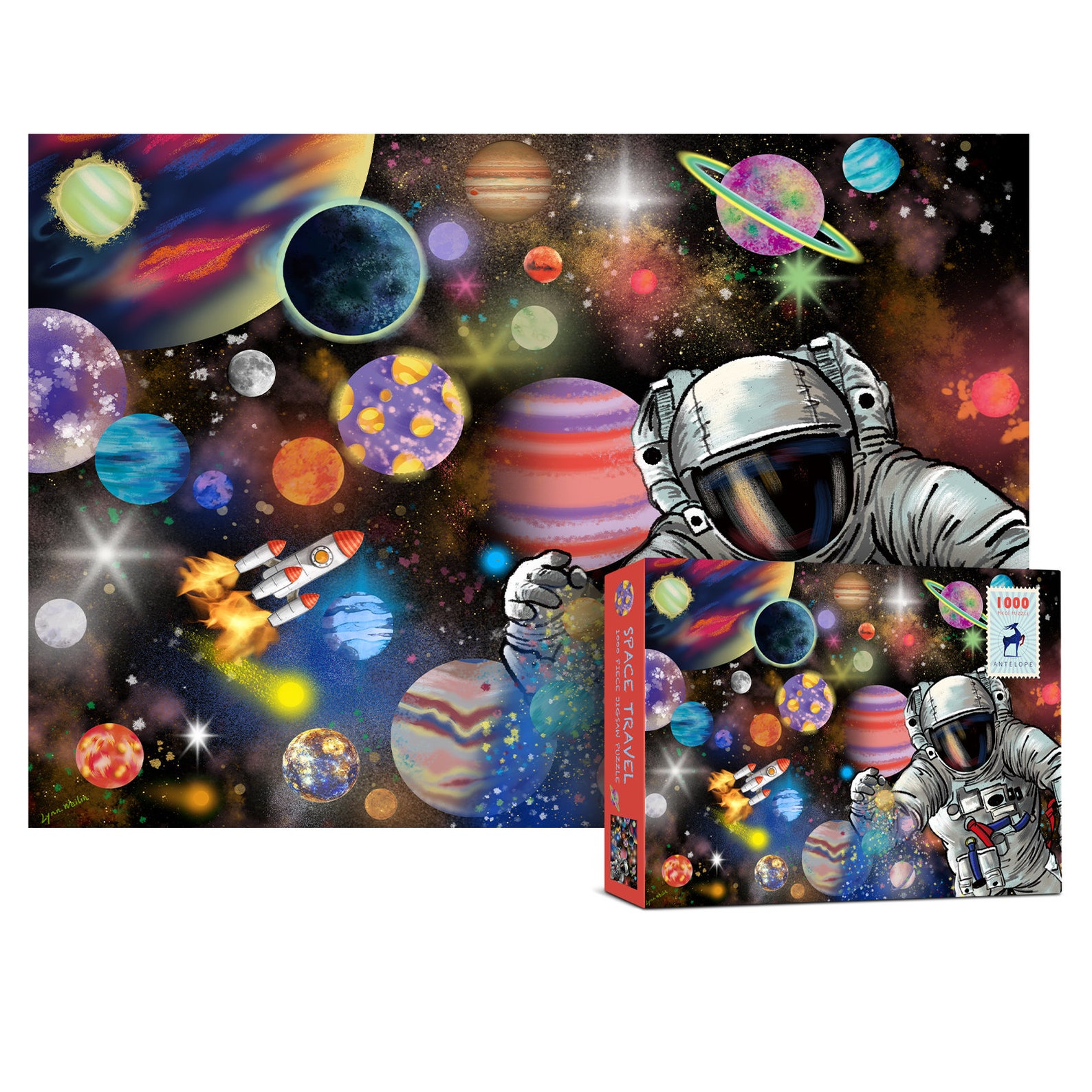 Space Mars Mission Puzzle Telescope Planet Close-up Solar System Puzzle ...