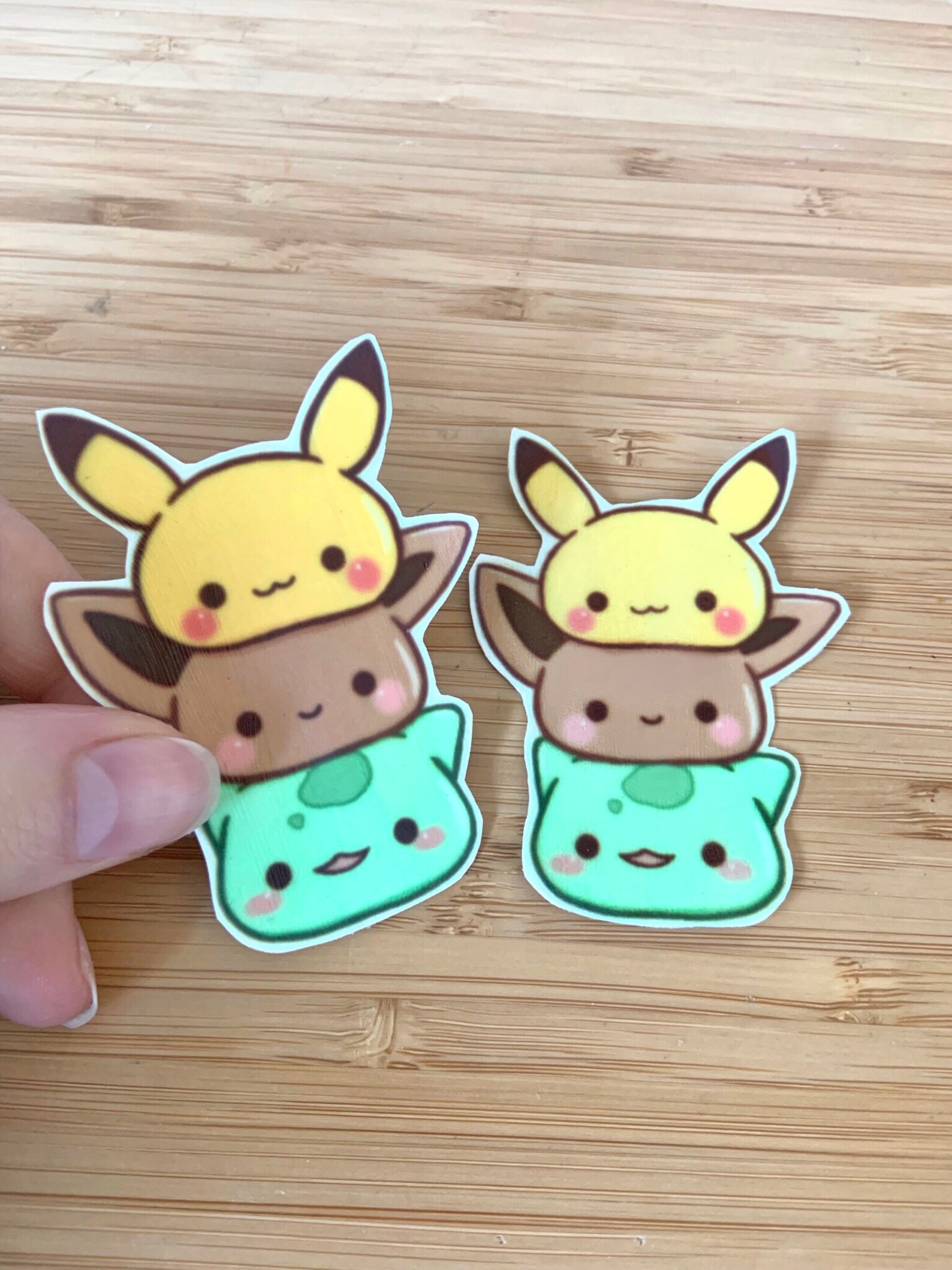 Kawaii Mochi Pokémon Glossy Vinyl Sticker - Etsy