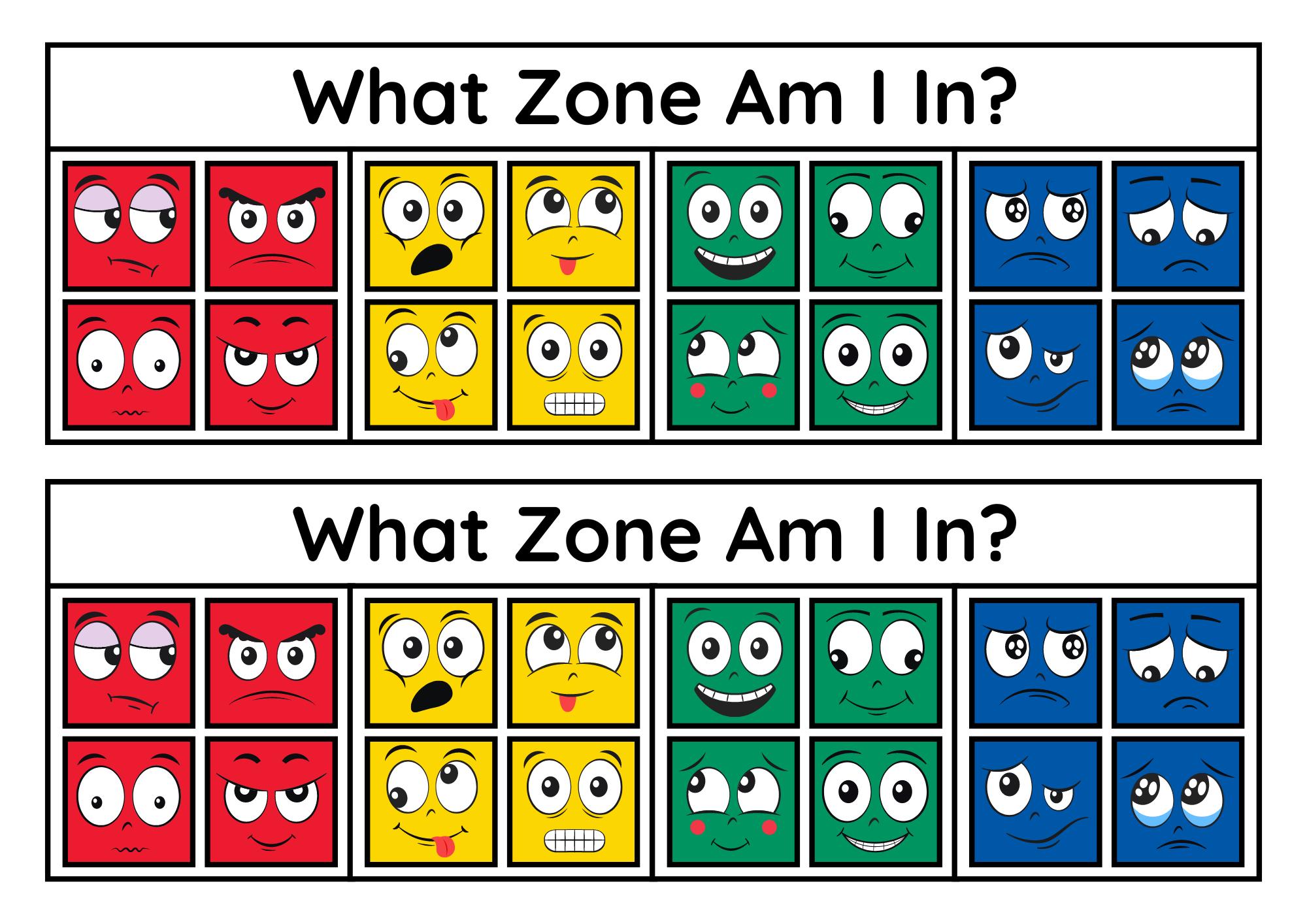 Zones of Emotional Regulation Packet | Printable Emotional Regulation ...