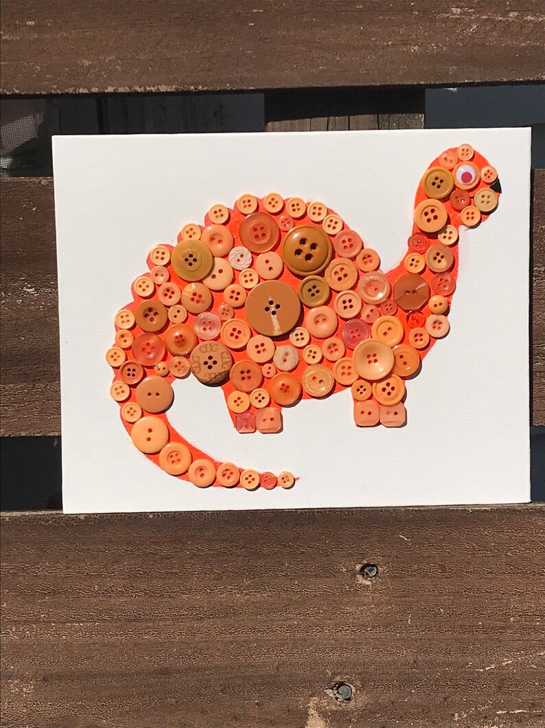 Button Mosaic Craft Kit for Kids - Etsy