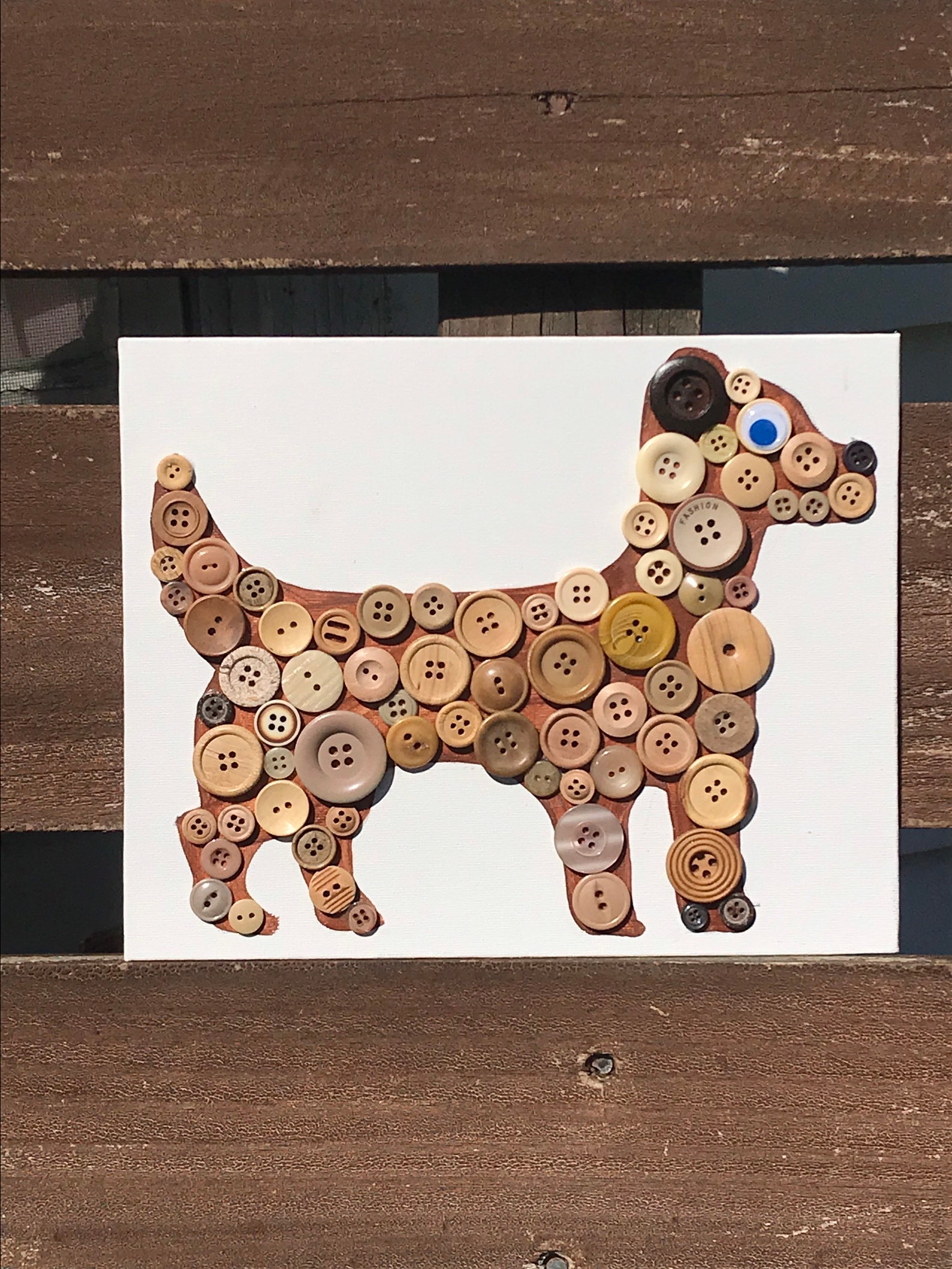 Button Mosaic Craft Kit for Kids - Etsy