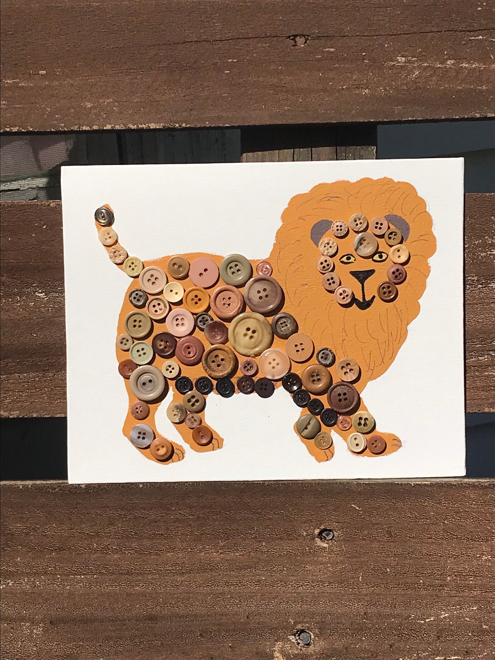 Button Mosaic Craft Kit for Kids - Etsy