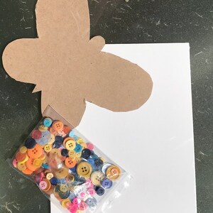 Button Mosaic Craft Kit for Kids - Etsy