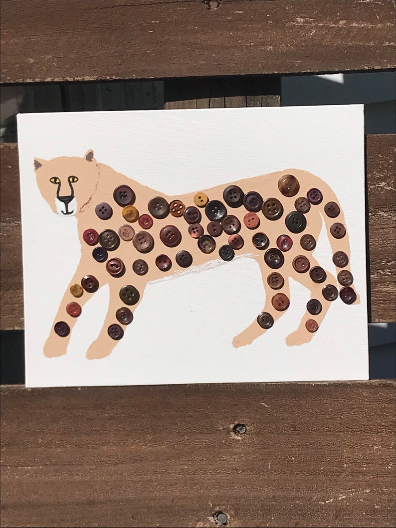 Button Mosaic Craft Kit for Kids - Etsy