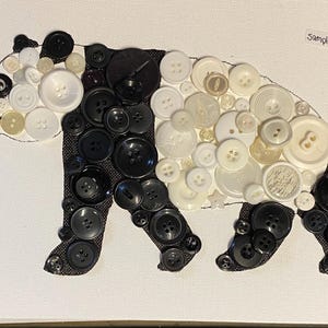 Button Mosaic Craft Kit for Kids - Etsy