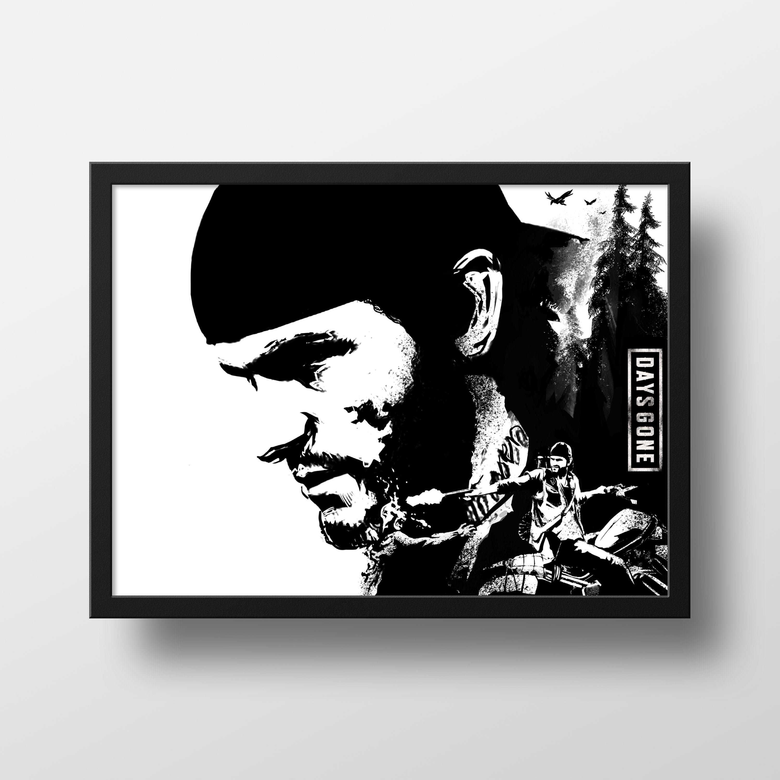 Days Gone Poster Minimalist Game Wall Art Video Game Art Print Best ...