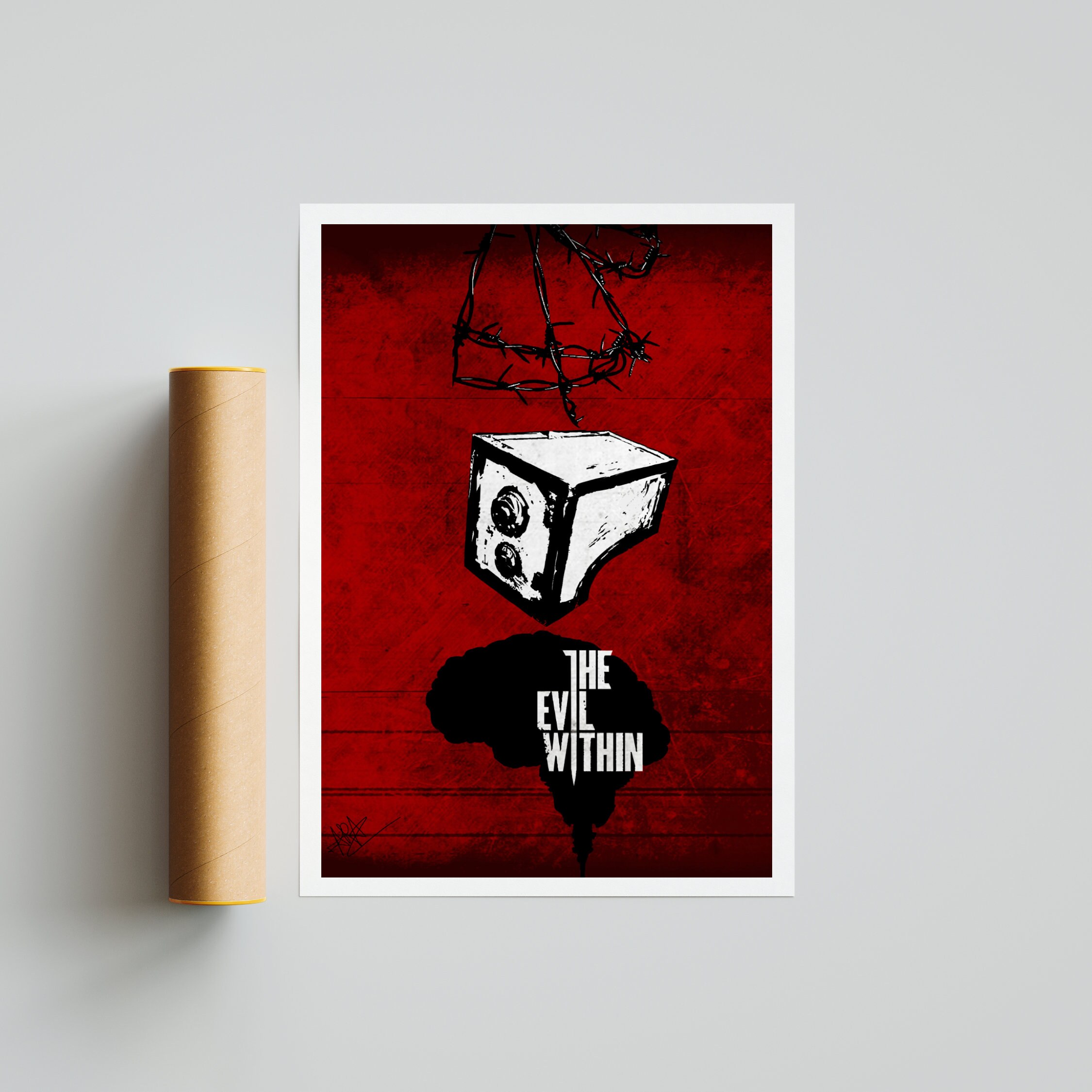 The Evil Within Poster Minimalist Video Game Art Print and - Etsy
