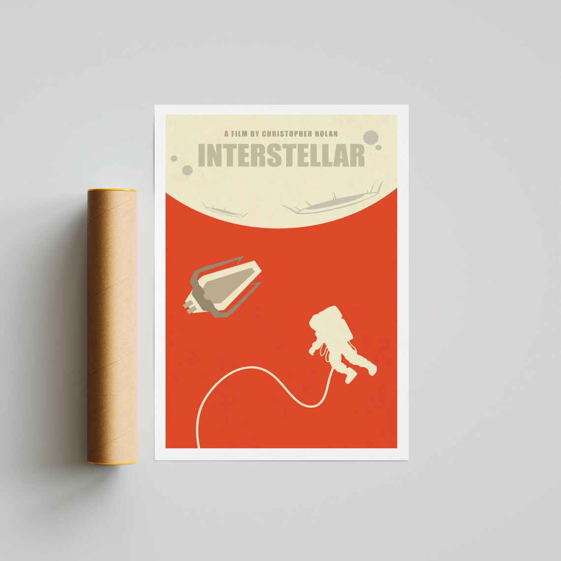 Interstellar Movie Poster: Minimalist Space Art Print - Etsy