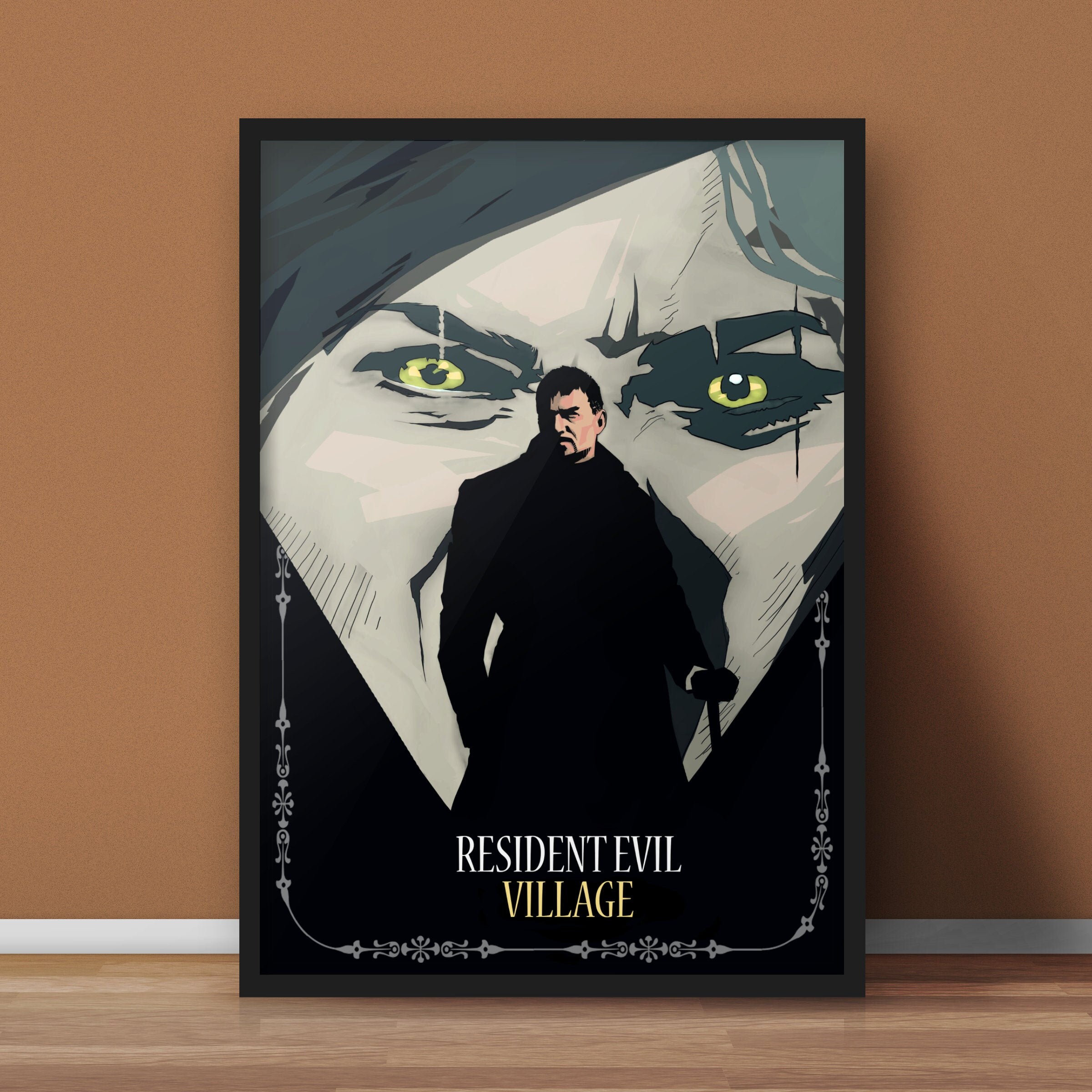 Resident Evil Village Poster - Minimalist Video Game Art Print ...