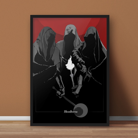 Bloodborne Poster Minimalist Video Game Art Print Perfect | Etsy