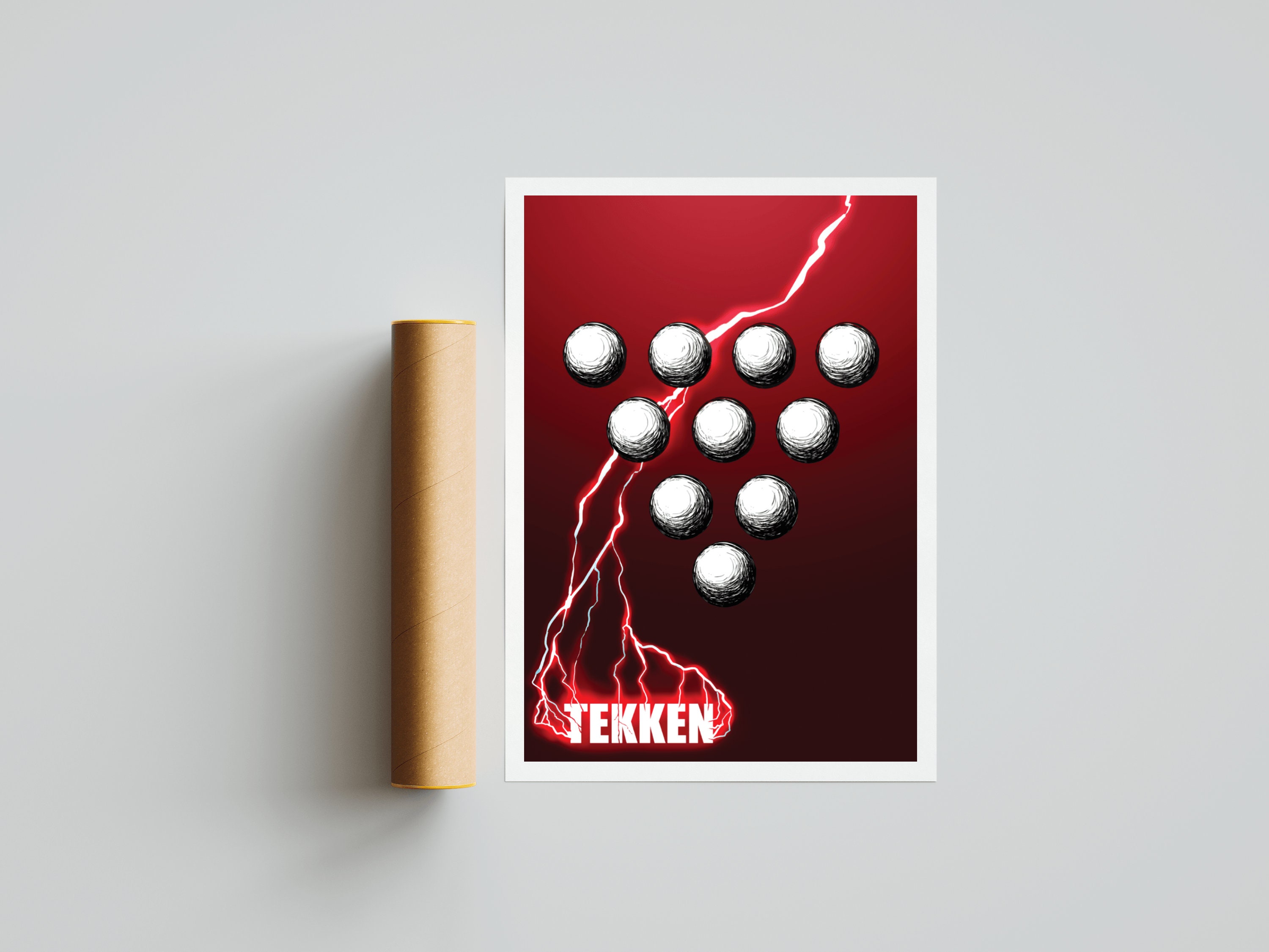 TEKKEN Poster Minimalist Video Game Art Print Perfect Gift for Gamers ...