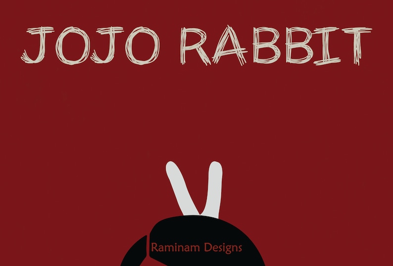 JOJO RABBIT Poster - Minimalist Movie Art Print - Best Movie Gift - Etsy