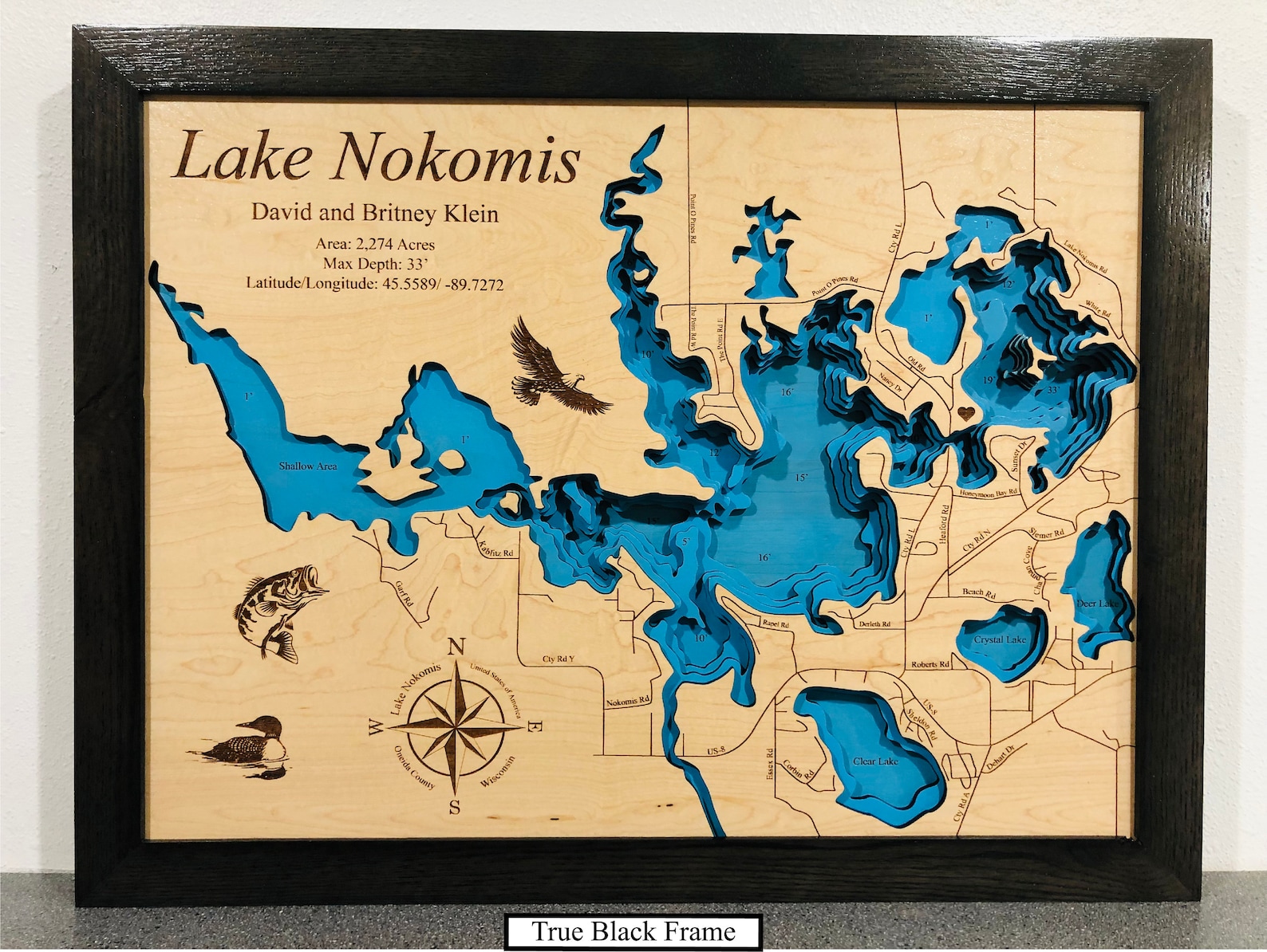 Custom Laser Engraved 3D Map - Etsy