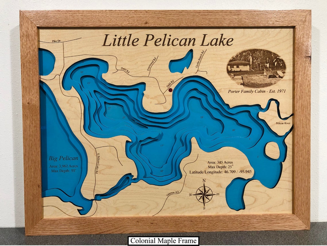 Custom Laser Engraved 3D Map | Etsy