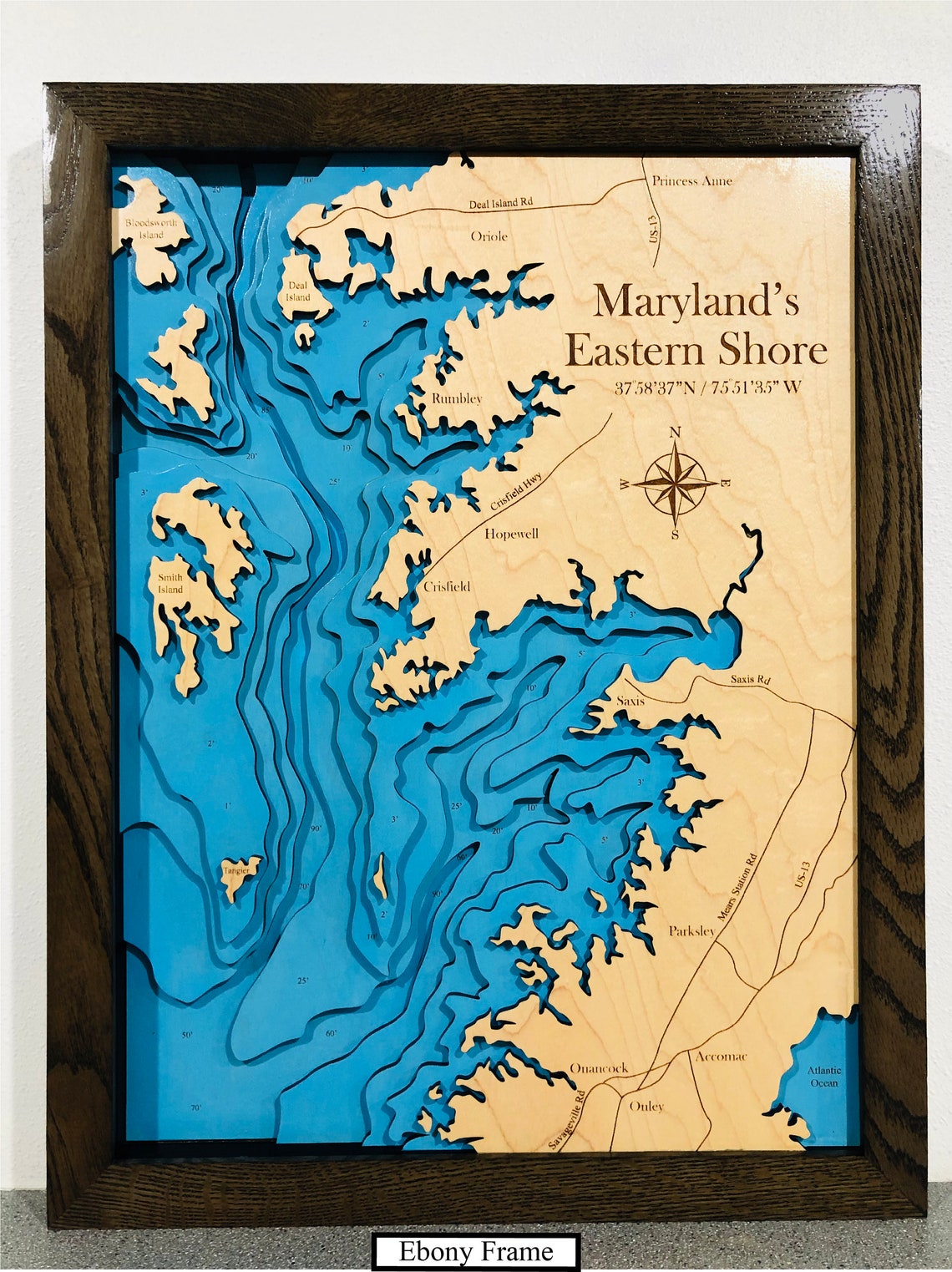 Custom Laser Engraved 3D Map | Etsy