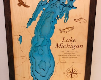 Custom Laser Engraved 3D Map - Etsy