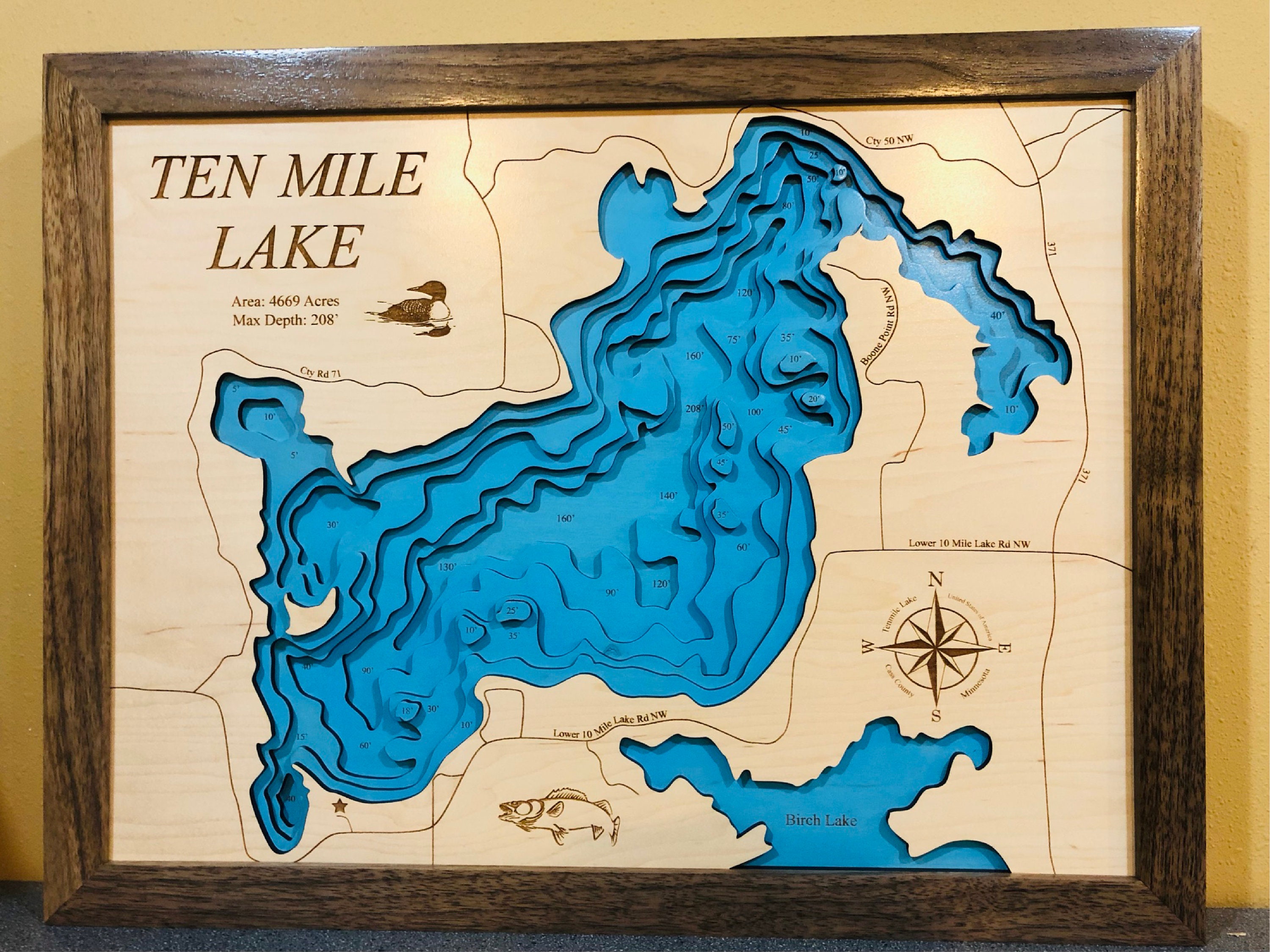 Custom Laser Engraved 3D Map | Etsy Canada