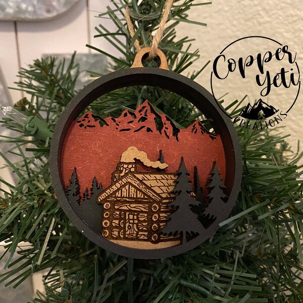 Cabin Ornament - Etsy