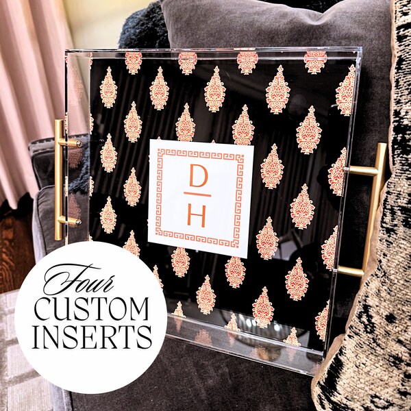 Acrylic Monogram Tray - Etsy