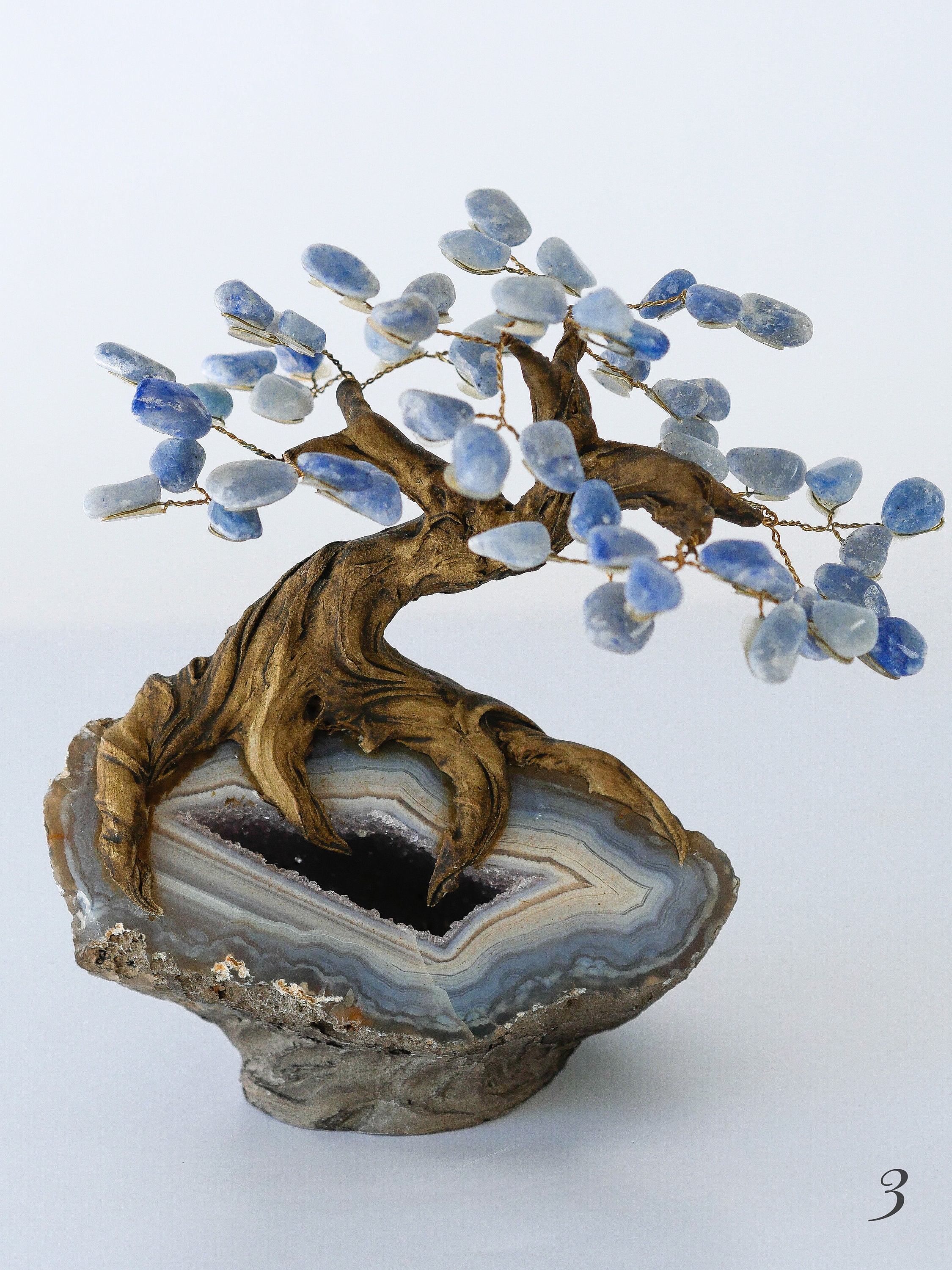 Gemstone Bonsai Tree | Crystal Tree | 5” 6” 7” and 8” Gemstone Bonsai ...