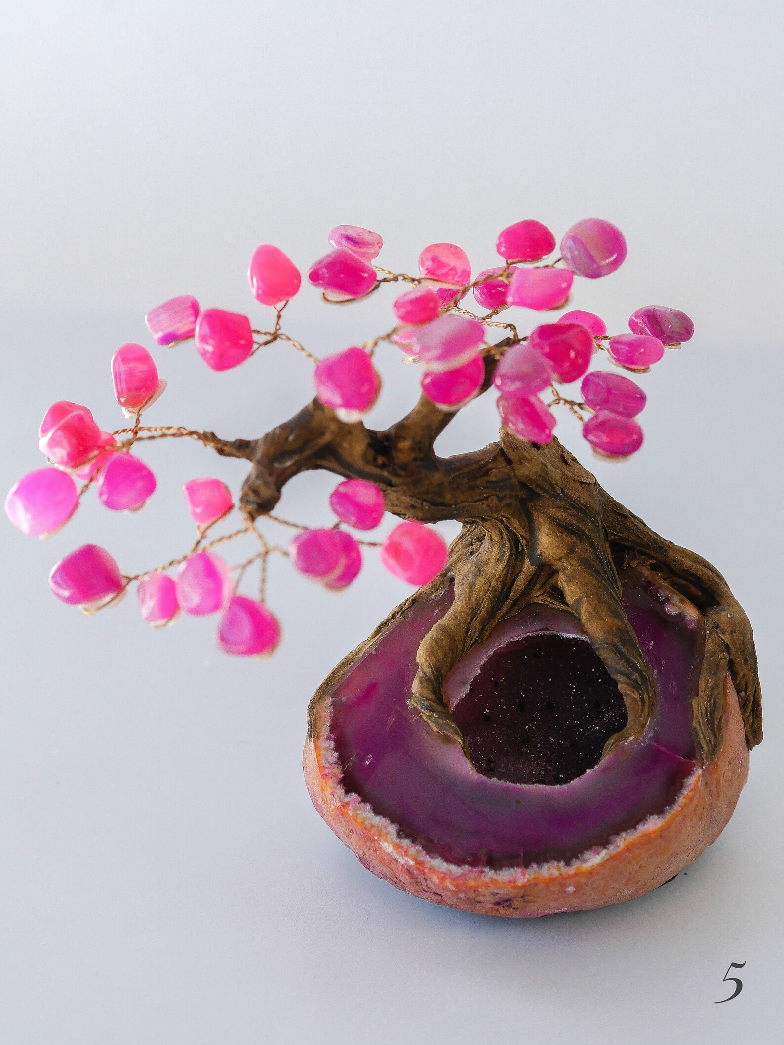 Gemstone Bonsai Tree | Crystal Tree | 5” 6” 7” and 8” Gemstone Bonsai ...