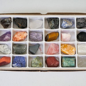 Crystal Collection Box | Mineral Collection Box | Natural Assorted ...