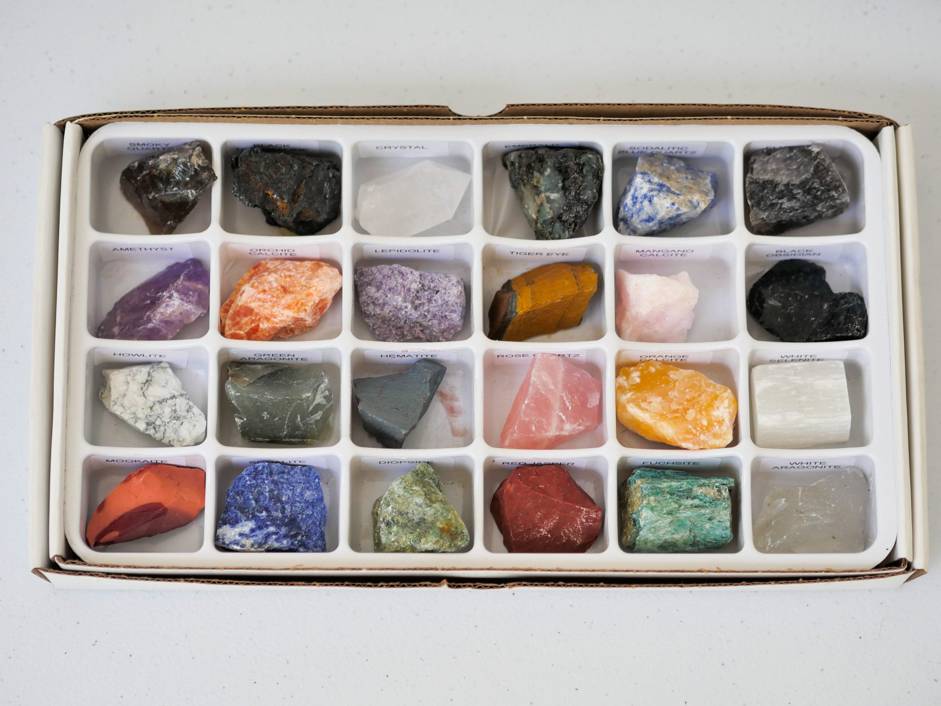 Crystal Collection Box | Mineral Collection Box | Natural Assorted ...