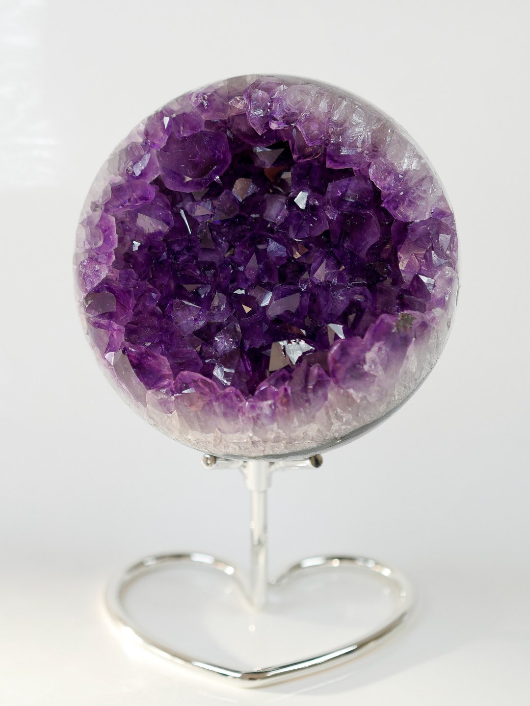 Amethyst Geode Sphere | Amethyst Crystal Ball | Amethyst Druzy Sphere ...