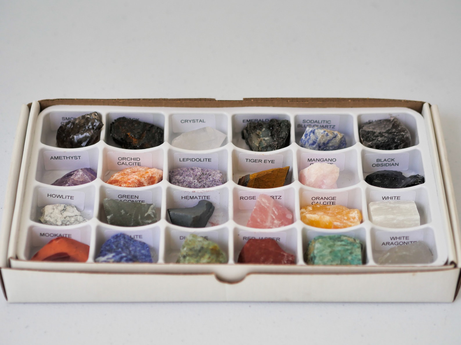 Crystal Collection Box Mineral Collection Box Natural - Etsy