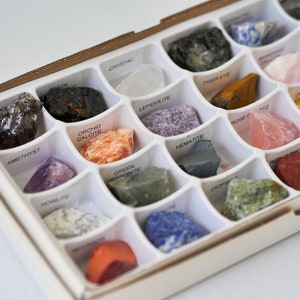 Crystal Collection Box | Mineral Collection Box | Natural Assorted ...