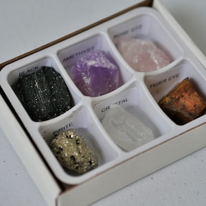 Crystal Collection Box | Mineral Collection Box | Natural Assorted ...