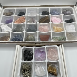 Crystal Collection Box | Mineral Collection Box | Natural Assorted ...