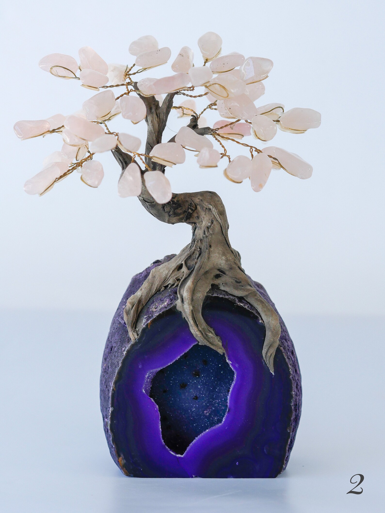 Gemstone Bonsai Tree | Crystal Tree | 5” 6” 7” and 8” Gemstone Bonsai ...