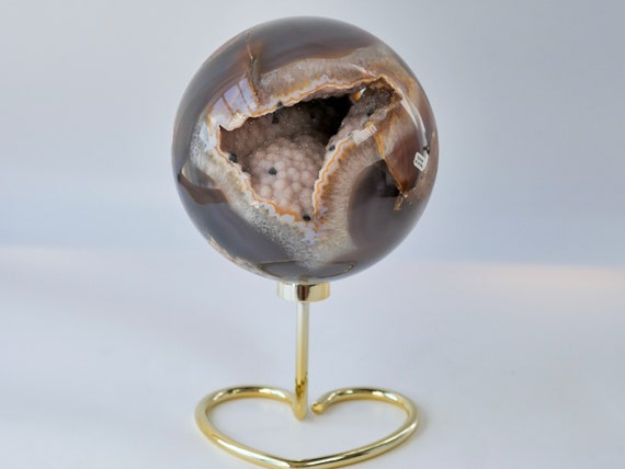 10.8 Lbs Agate Geode Sphere Extra Large Agate Crystal Ball - Etsy