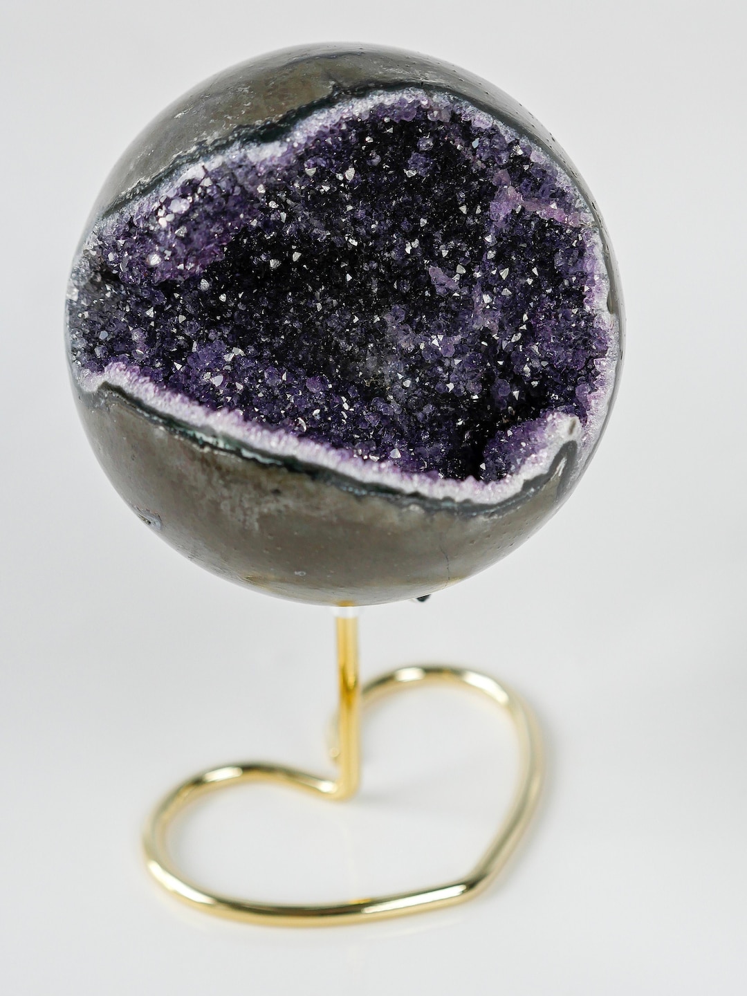 Top Quality Amethyst Geode Sphere | Amethyst Crystal Ball | Large ...