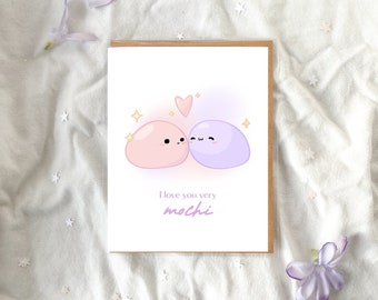 Mochi Valentine Cards | Etsy