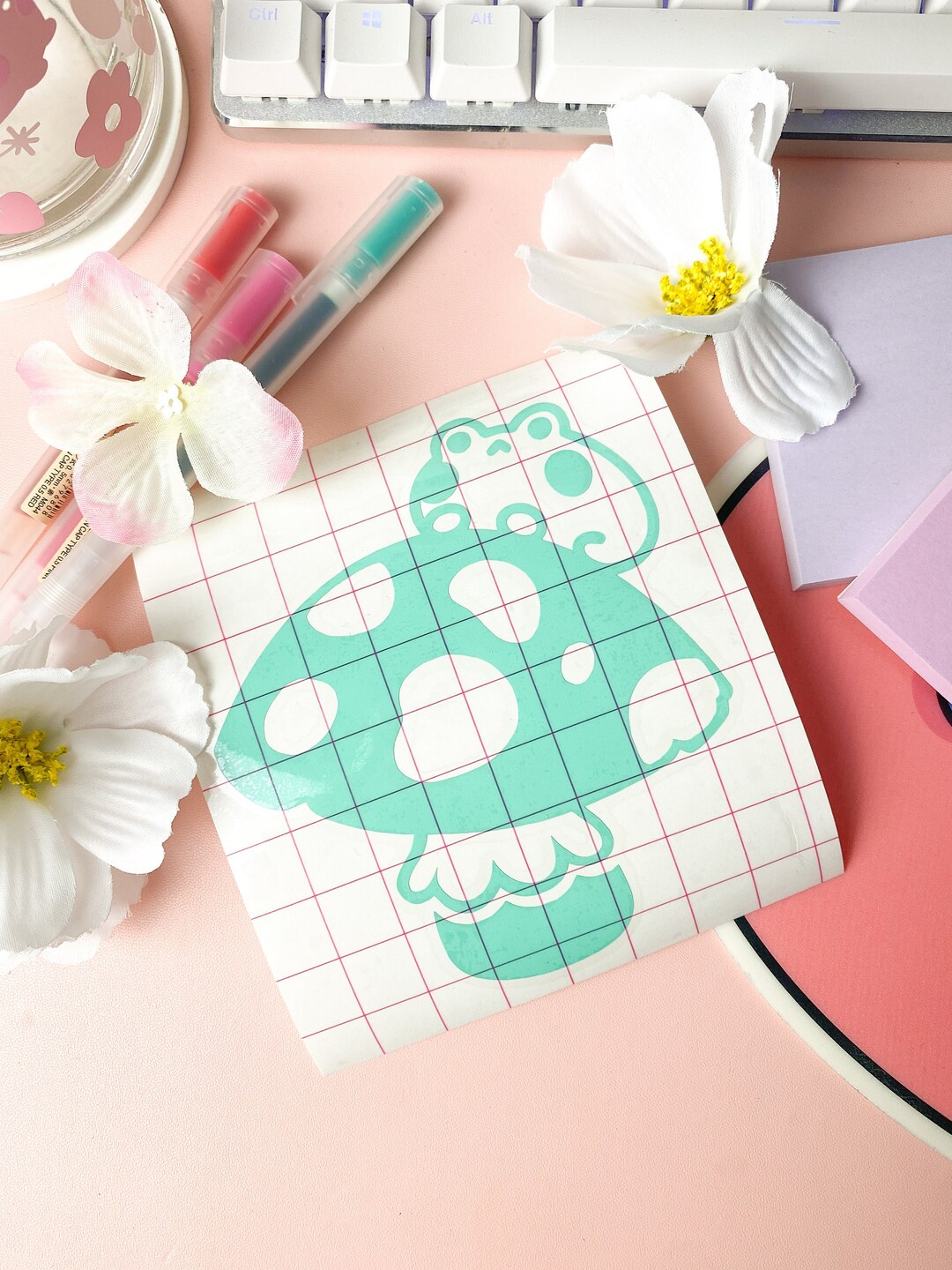 Toad and Mushroom Car Vinyl | Car Vinyl Sticker | Funny Bumper Sticker ...