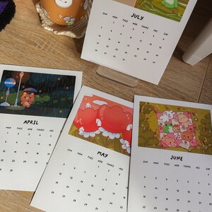 Desk Calendar 2024 With Stand 2024 Standing Desktop Calendar Planner ...