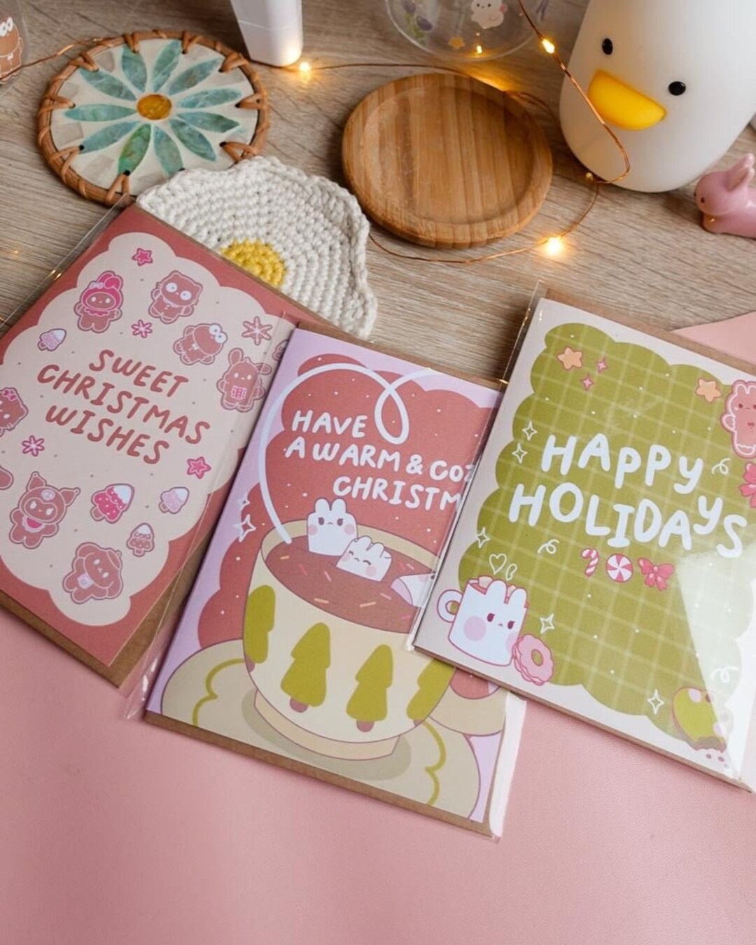 Assorted Christmas Card Set | Cute Greeting Cards | Cute Christmas Card ...