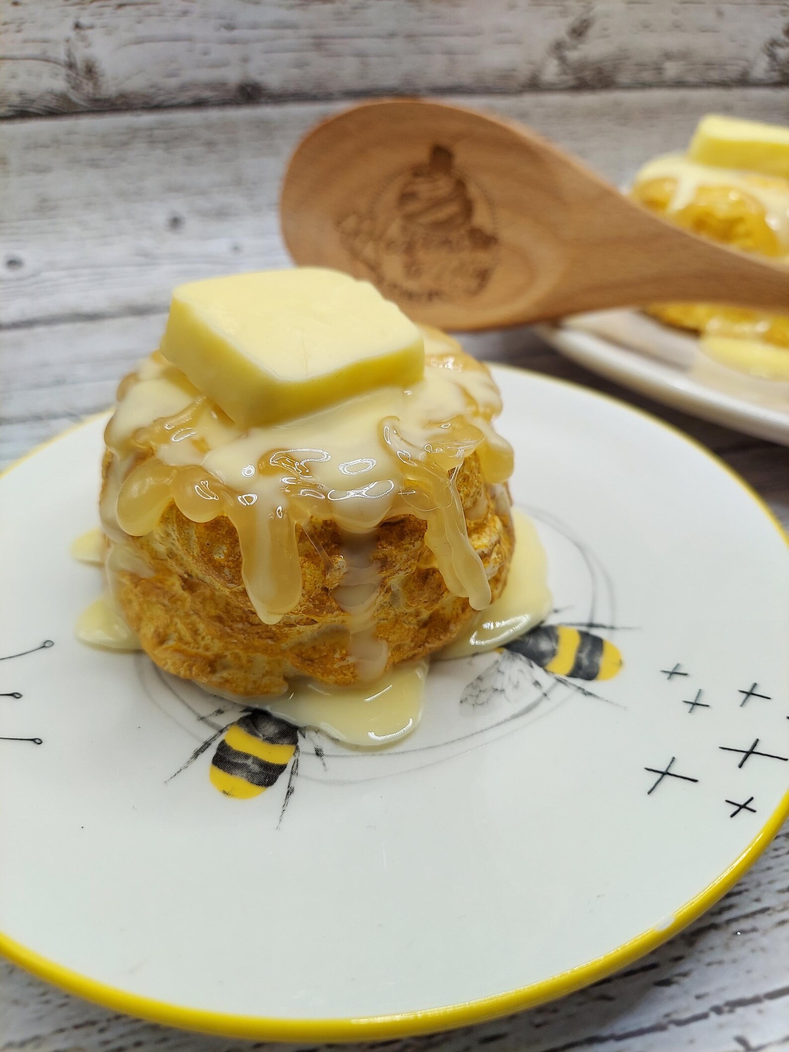 Biscuits, Fake Honey, Fake Butter, Fake Food, Buttermilk Biscuits, Set ...