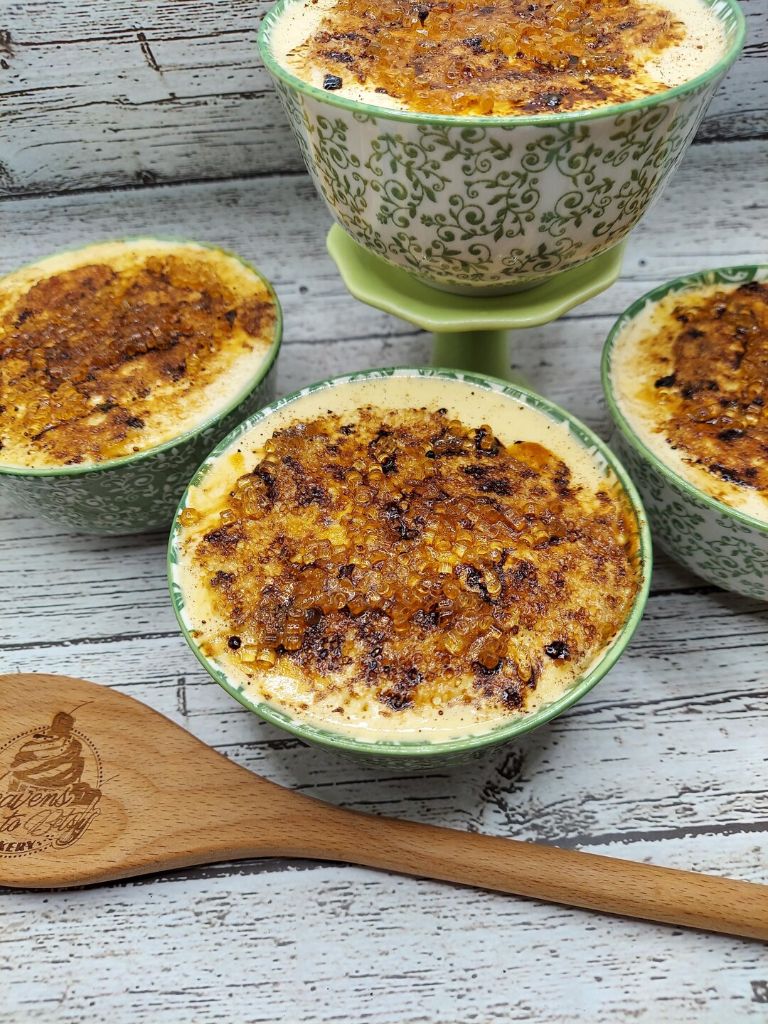 Fake Creme Brulee, Faux Dessert for Display, Rustic Farmhouse Kitchen ...