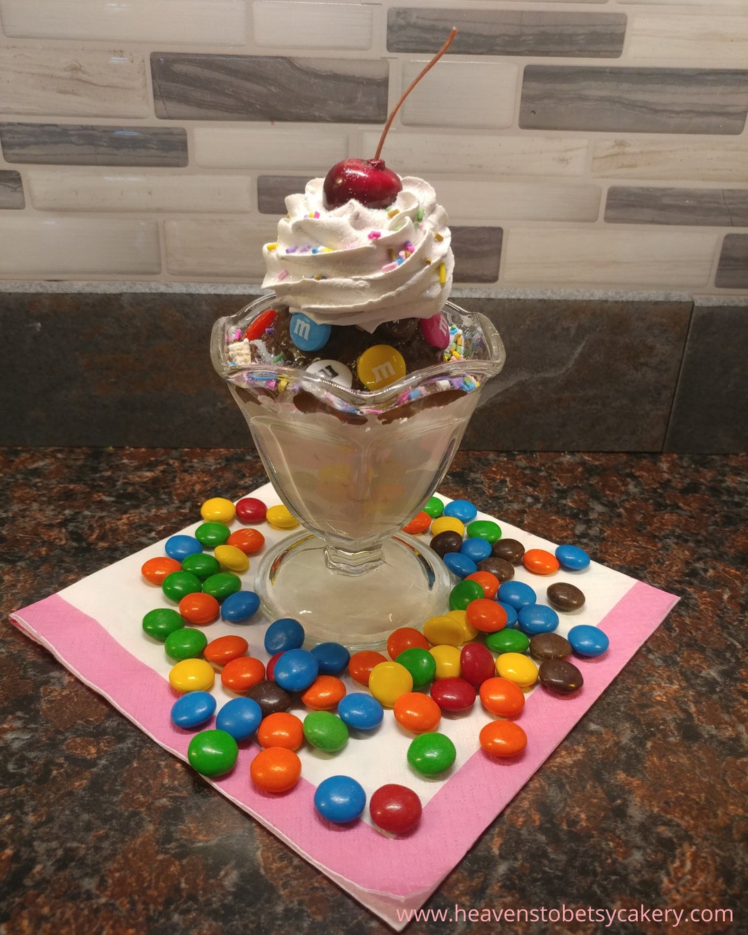 Fake Vanilla Ice Cream, Fake Candy Pieces, Fake Food, Food Props, Faux ...