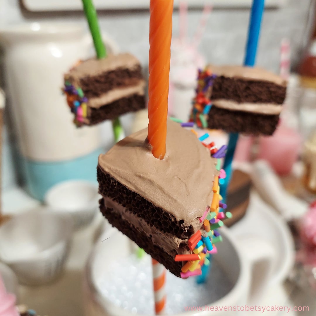 FAKE Birthday Cake Pops - Etsy