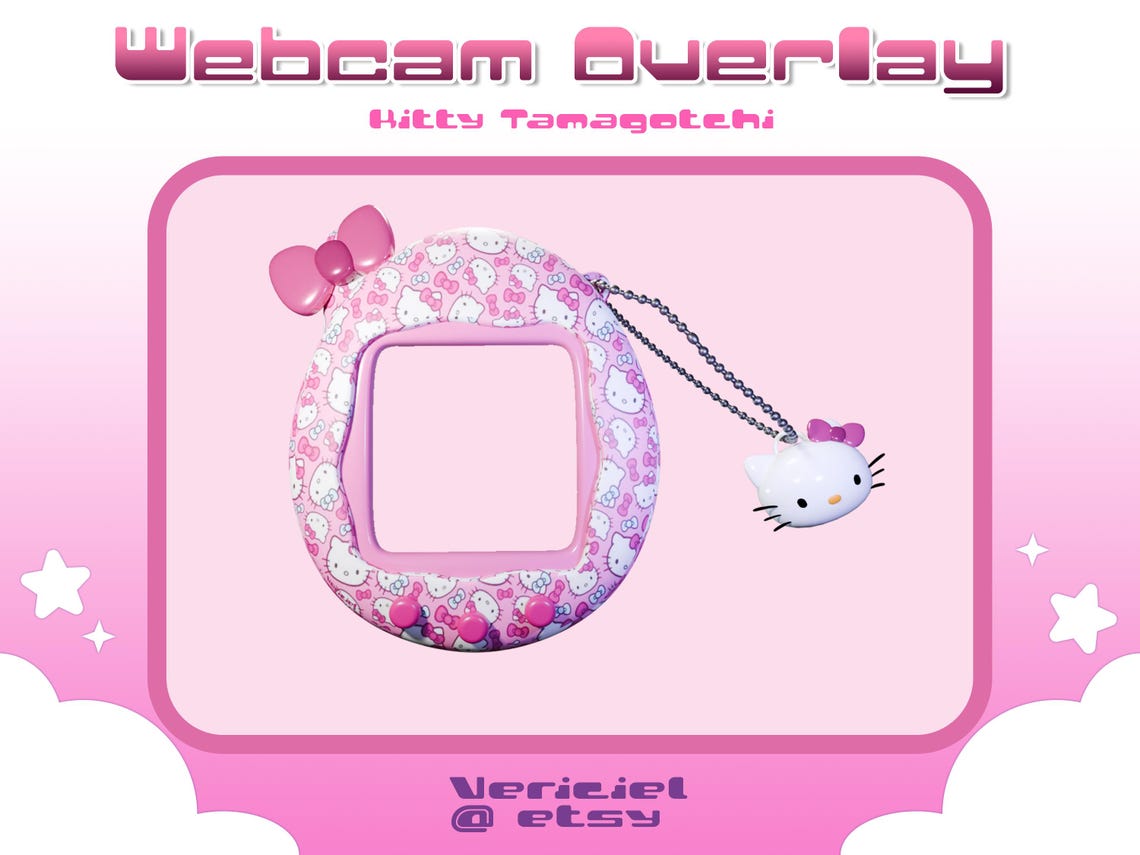 Cat Transparent 3D Tamagotchi Webcam Overlay | Stream, Twitch, Youtube ...