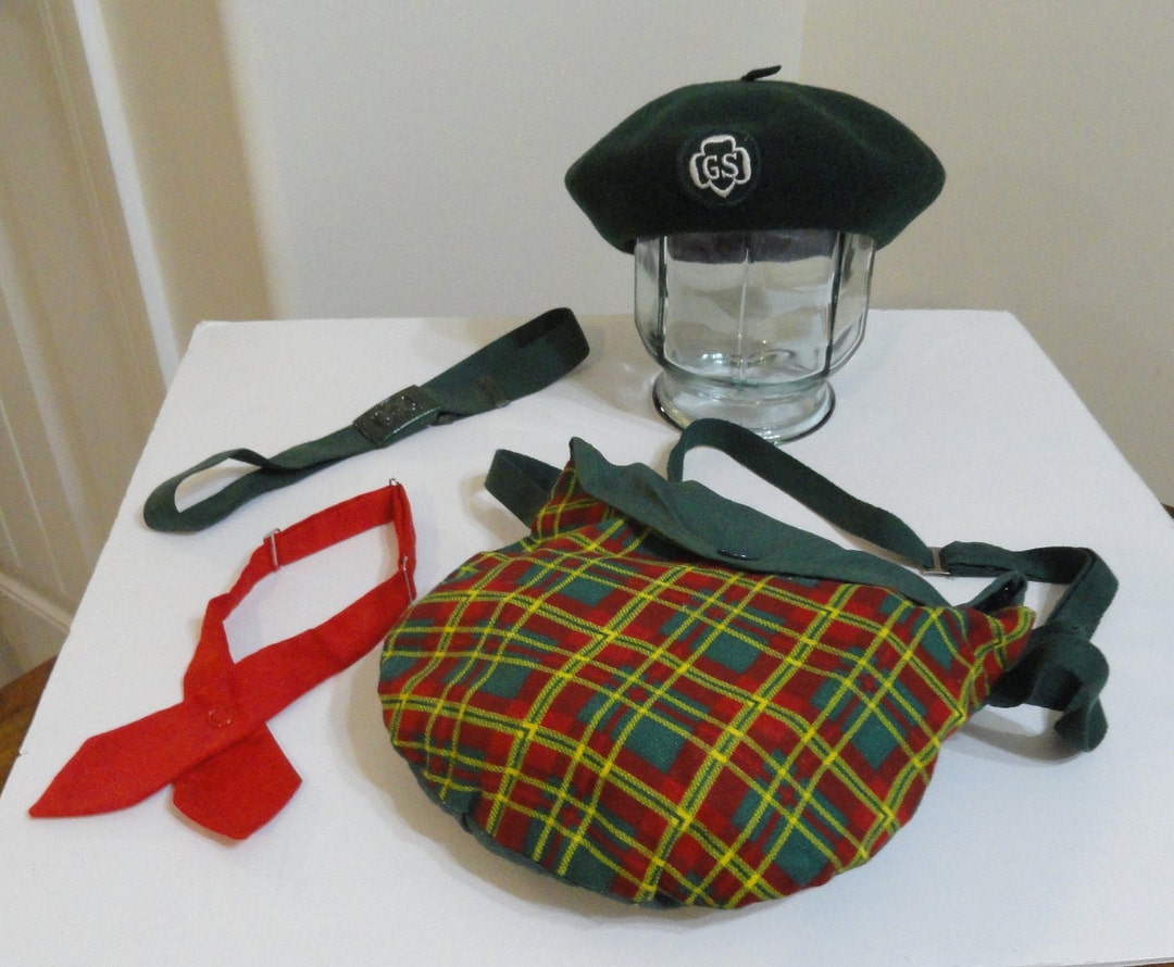 Girl Scout Cook Set, Beanie, Tie, and Belt - Etsy